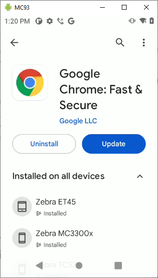 更新 Google Chrome 和/或 Android 系统 WebView 的最佳选择