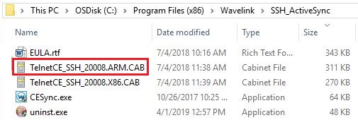 远程部署 Wavelink TelnetCE 配置