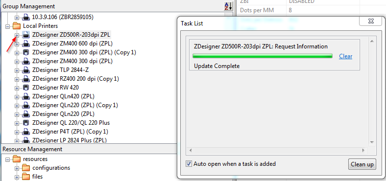 配置串行端口设置 (ZebraNet Bridge Enterprise)