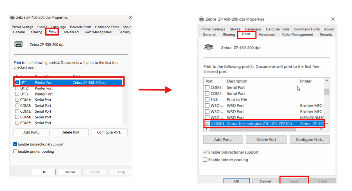 在Windows PC 上安装Zebra ZP230 打印机驱动程序