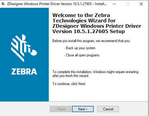 使用 ZDesigner Windows驱动程序 v10 安装Zebra打印机